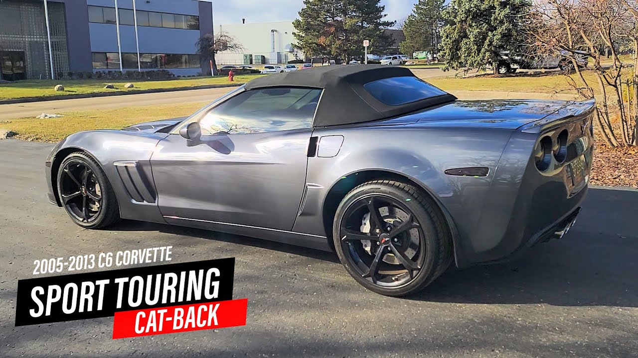 2005 2013 C6 Corvette Sport Touring Cat Back Exhaust Youtube