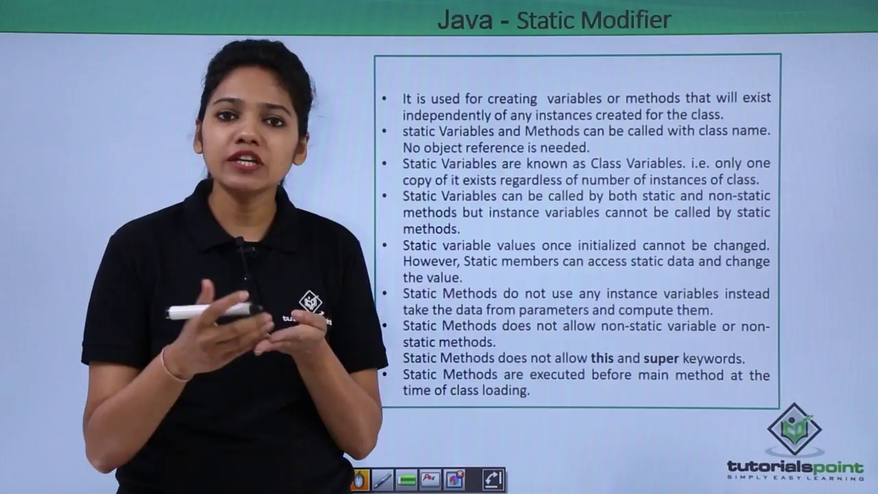 Java Static Modifier Youtube