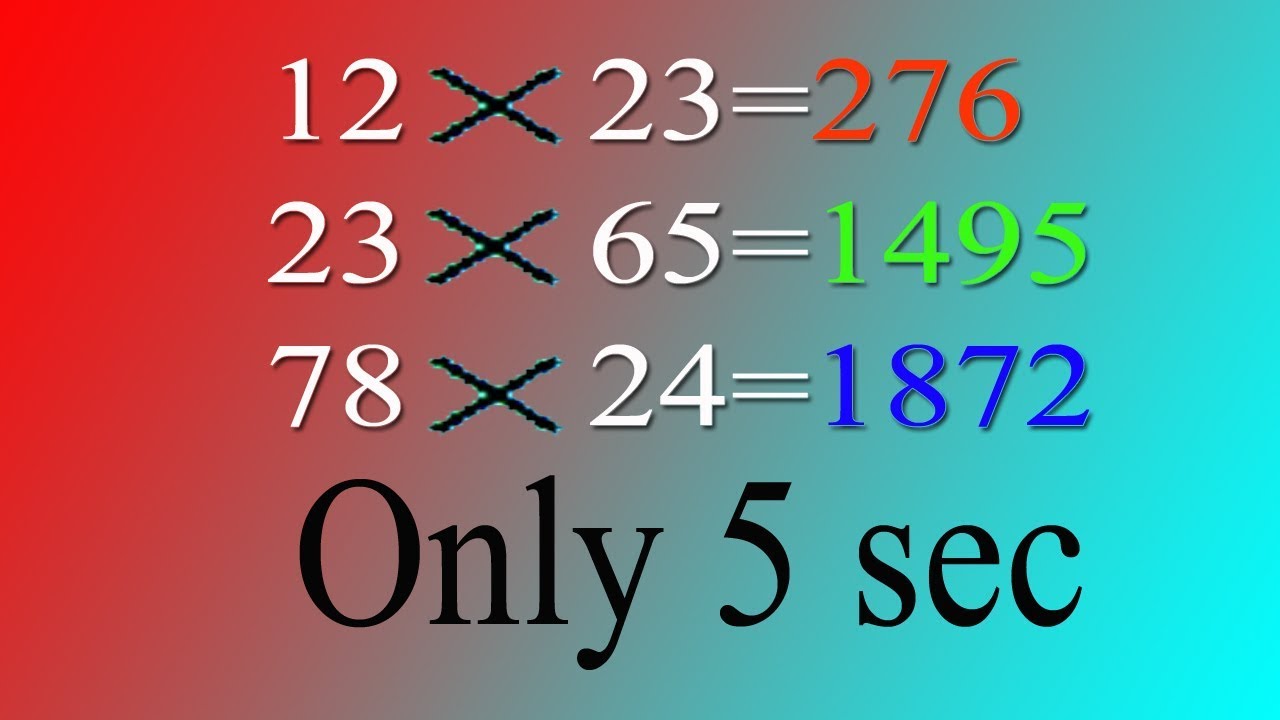 Multiplication Shortcut Gun Shortcut Math Shortcut Bangla Youtube