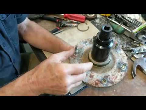 Replace Spindle Bearings On Exmark Zero Turn Youtube