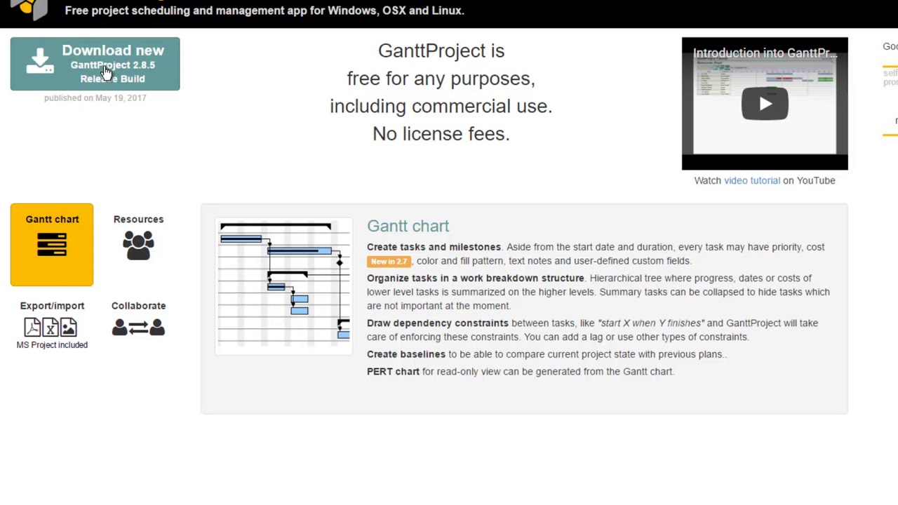 Download Ganttproject Youtube