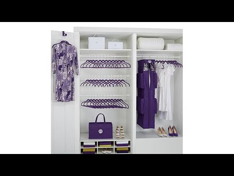 Joy Huggable Hangers 65pc Closet Accessories Setchrome Youtube