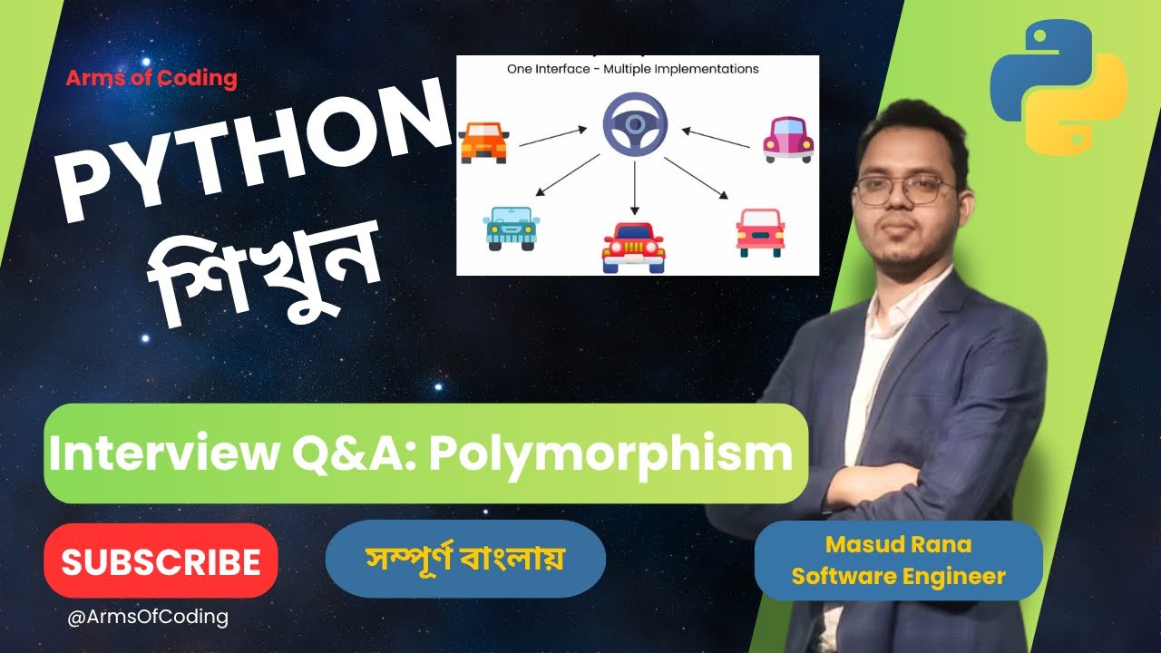 Interview Q A Polymorphism Oop Lesson 68 Python Bangla Full