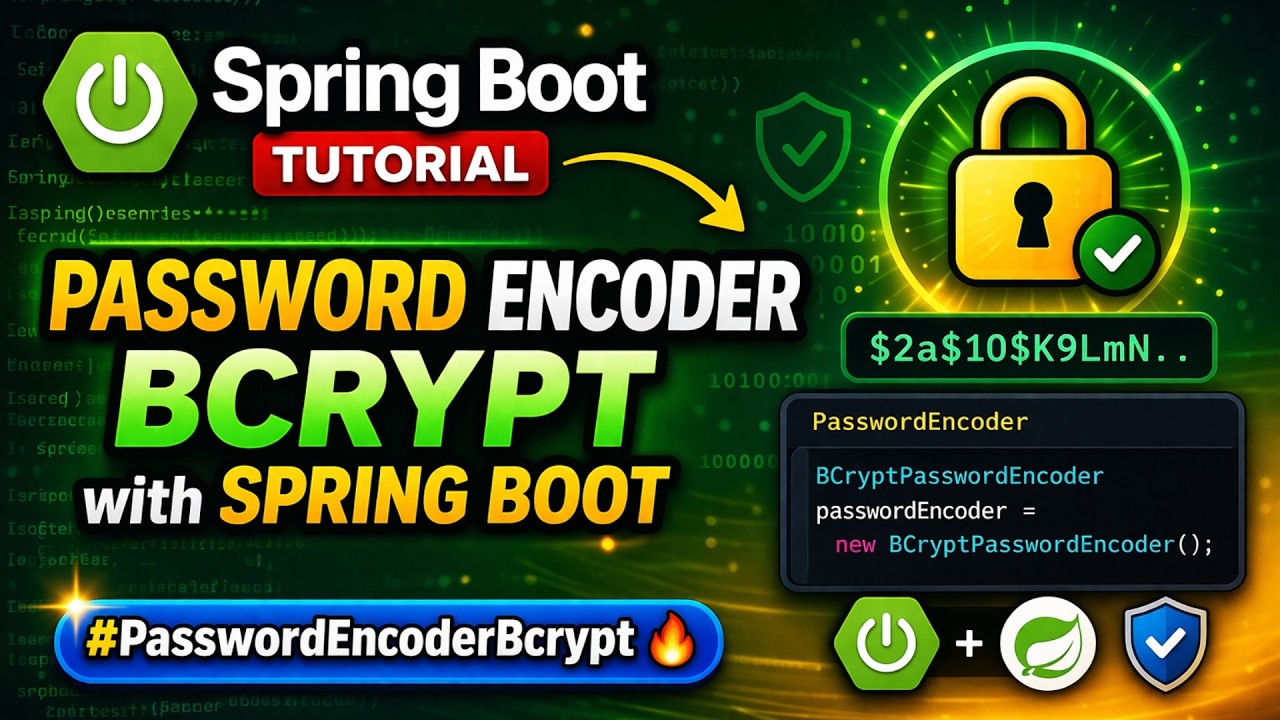 14 Spring Boot Tutorial Password Encoder Bcrypt With Spring Boot