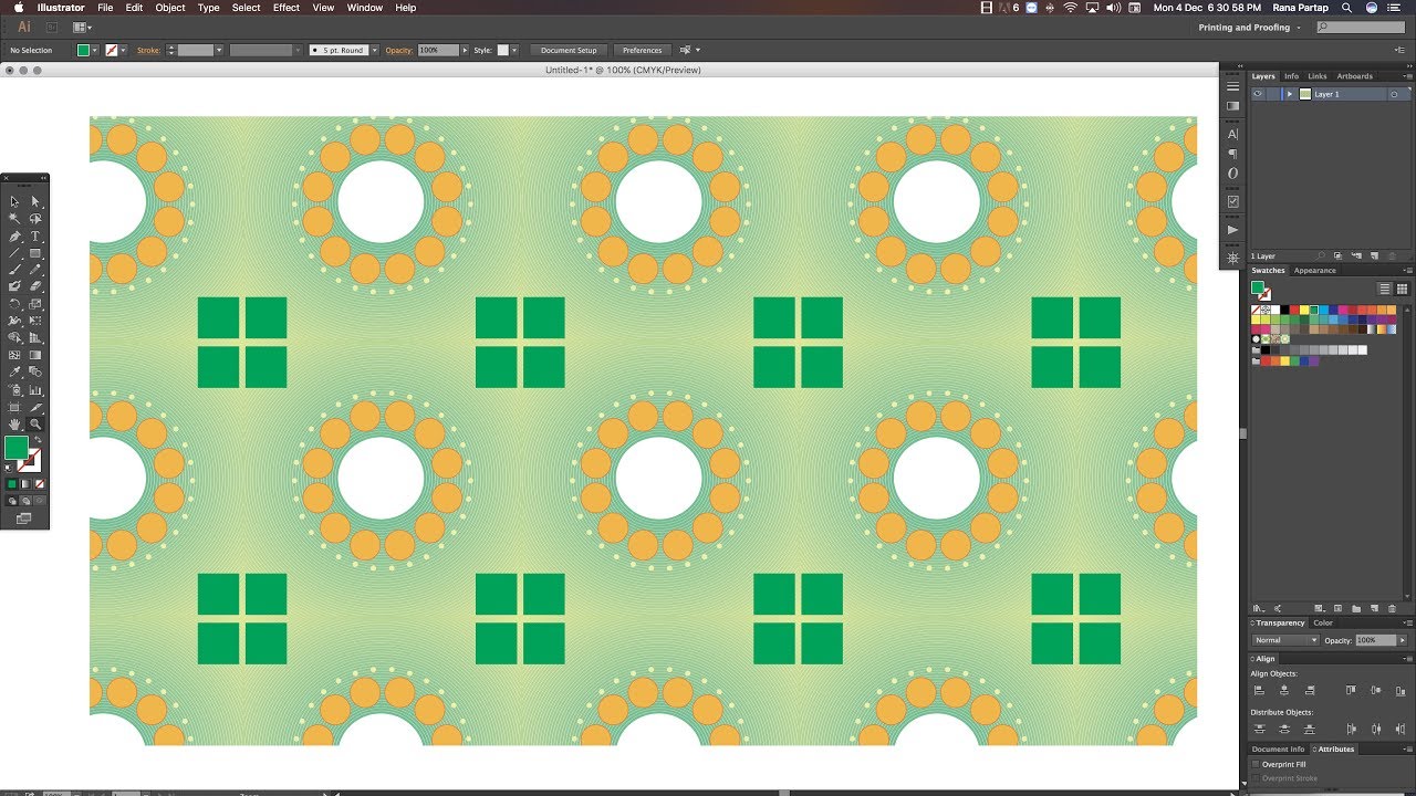 How To Create Seamless Patterns In Adobe Illustrator Tutorial Youtube