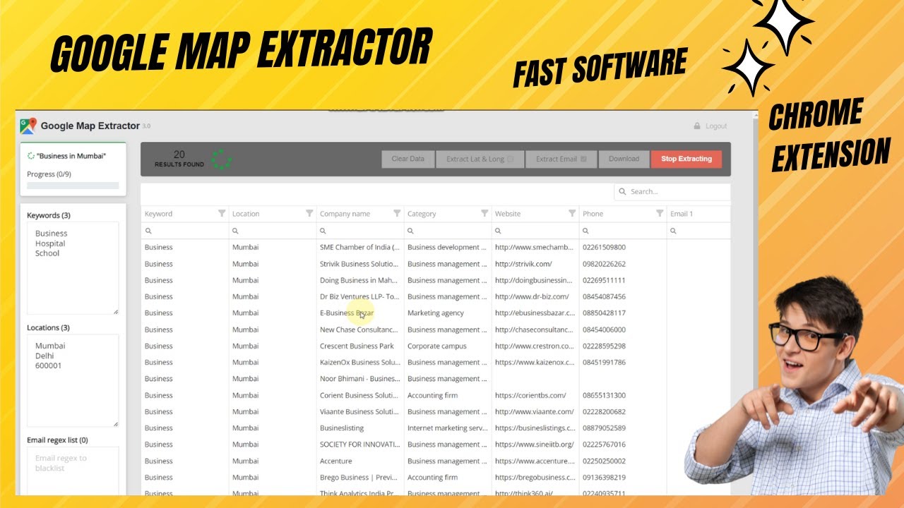 Google Map Data Extractor Chrome Extension 2025 Instant Data Scraper