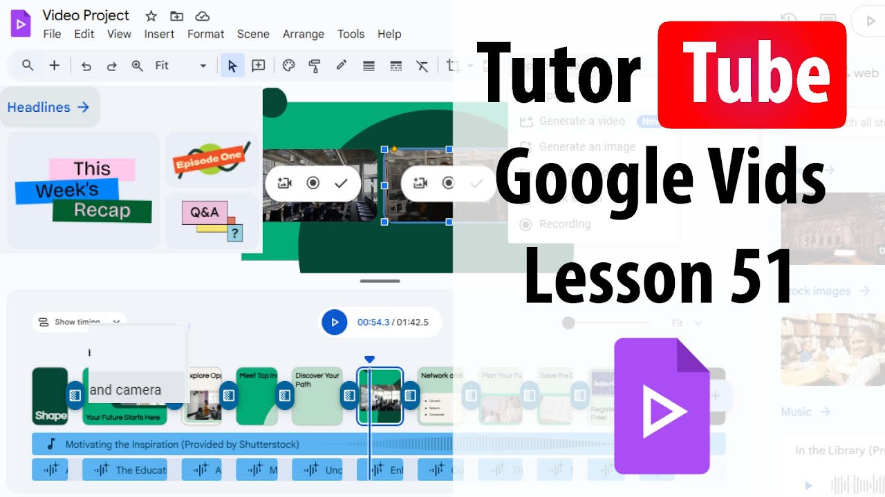 Google Vids Lesson 51 Exporting To Google Drive Youtube