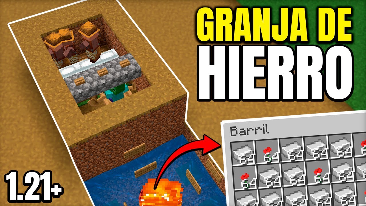 тнр Como Hacer Una Granja De Hierro En Minecraft 1 21уарjavaуас Facil