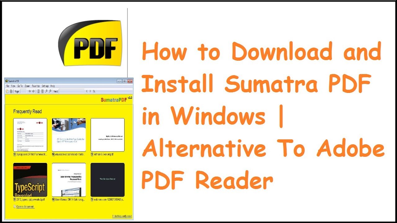 How To Download And Install Sumatra Pdf In Windows Alternative To