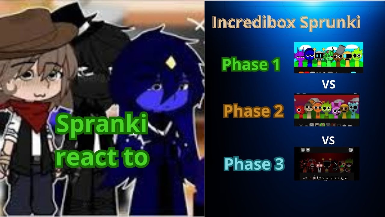 Sprunki React To Phase 1 Vs Phase 2 Vs Phase 3 In Incredibox Sprunki
