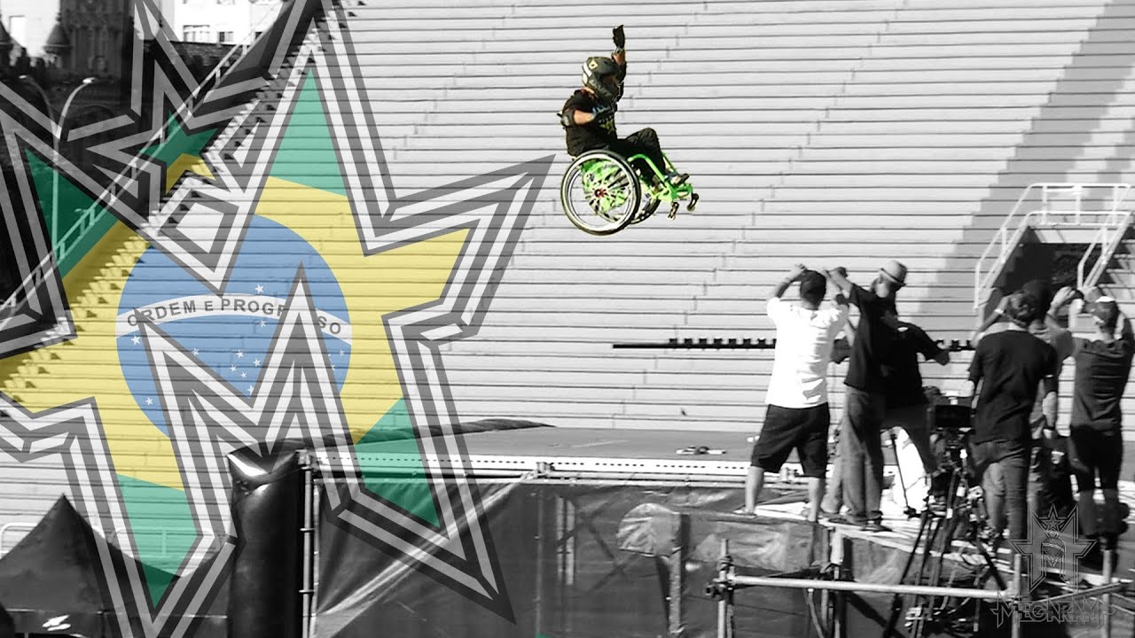Aaron Wheelz Fotheringham Makes First Jump On Megaramp In Wheelchair