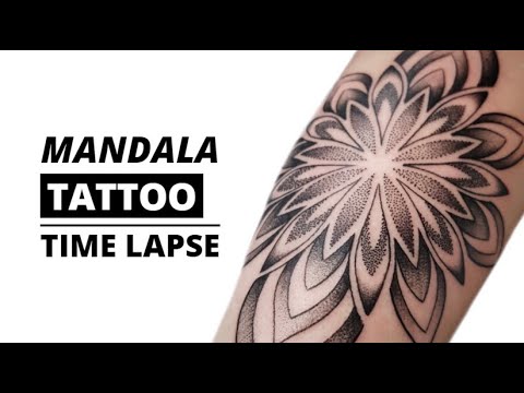 Mandala Tattoo Dotwork Time Lapse Youtube