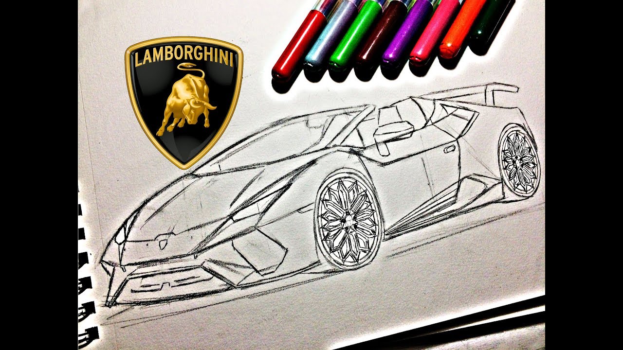 Como Dibujar Un Lamborghini Huracan Youtube