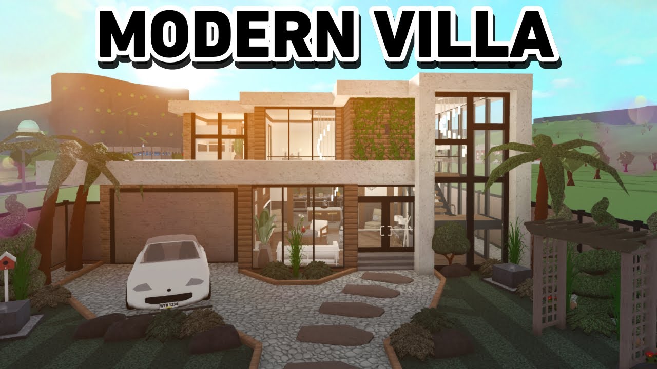 Modern Villa Bloxburg Roblox 200k House Fandom