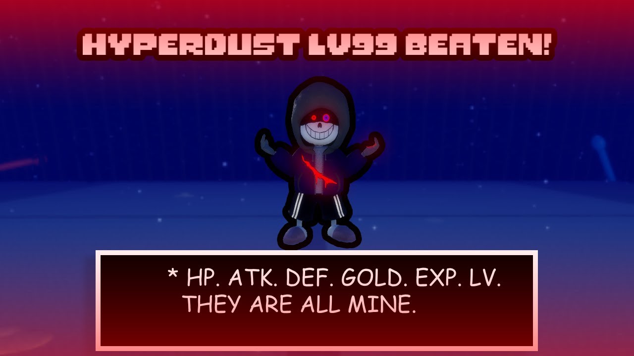 Sfbr Hyperdust Sans Lv99 Beaten Youtube