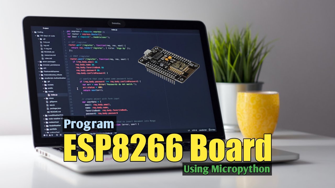 Esp8266 Board With Micropython Program Esp8266 Board Using
