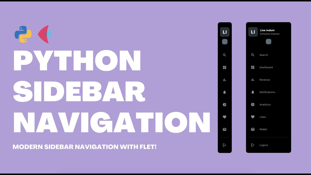 Python Tutorial Navbar Using Flet Youtube