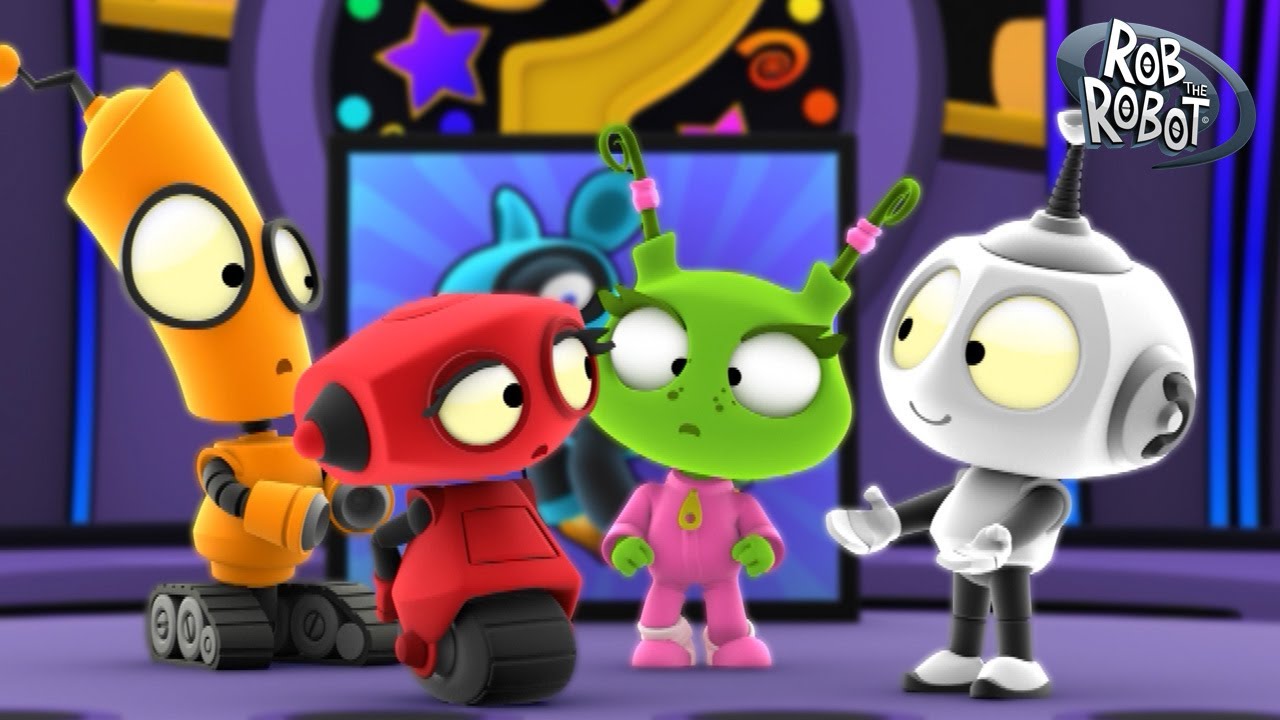 Game Show Rob The Robot Educational Robot Cartoons For Kids Youtube