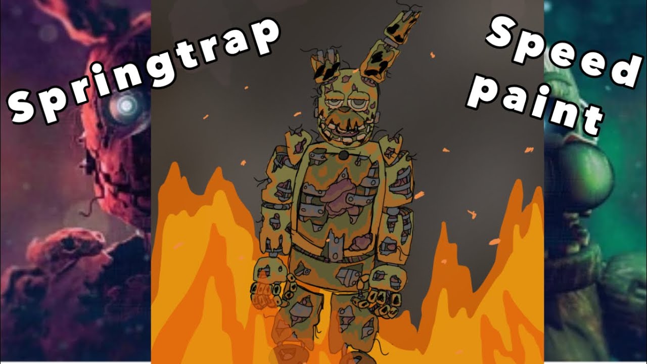 Fnaf Speedpaint Fnaf Springtrap Youtube