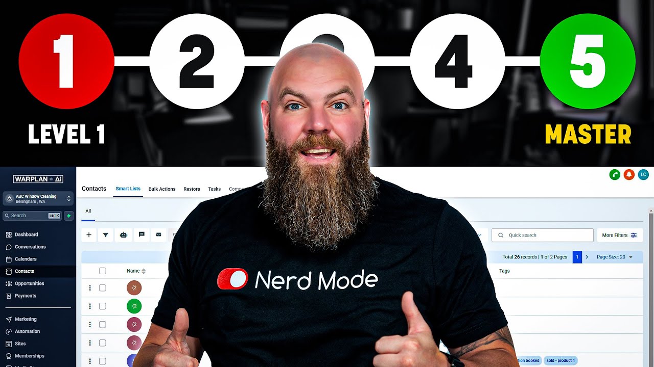 Mastering The Contacts Tab In Go High Level Youtube