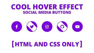 Cool Hover Animation On Social Media Icons Html Css Codingnepal Mp3