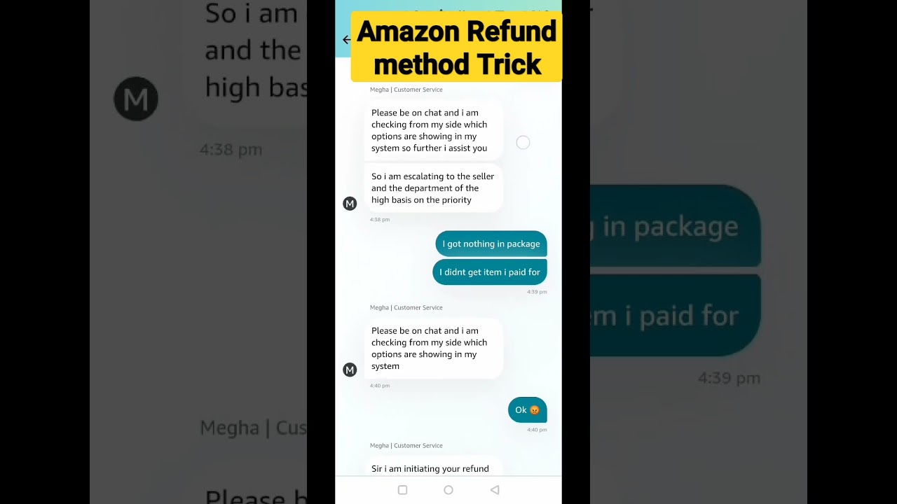 Amazon Refund Method Trick Youtube