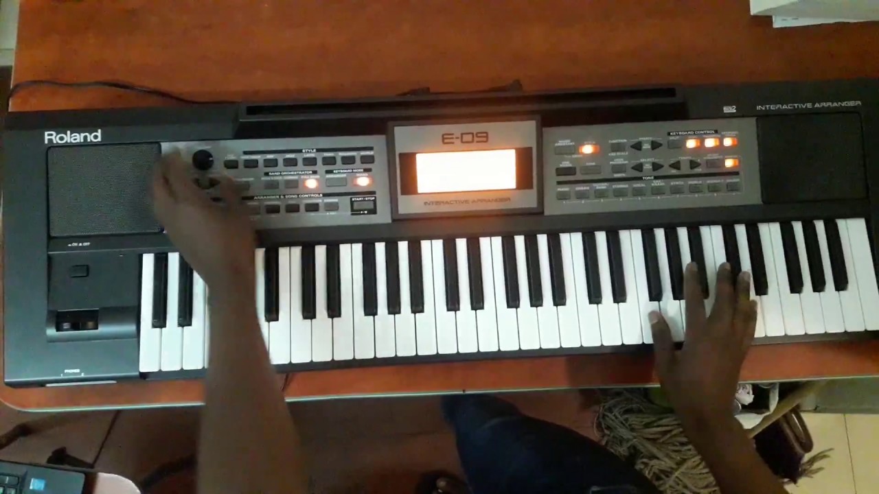 How To Set Itende Style In Roland E 09 Keyboard Youtube