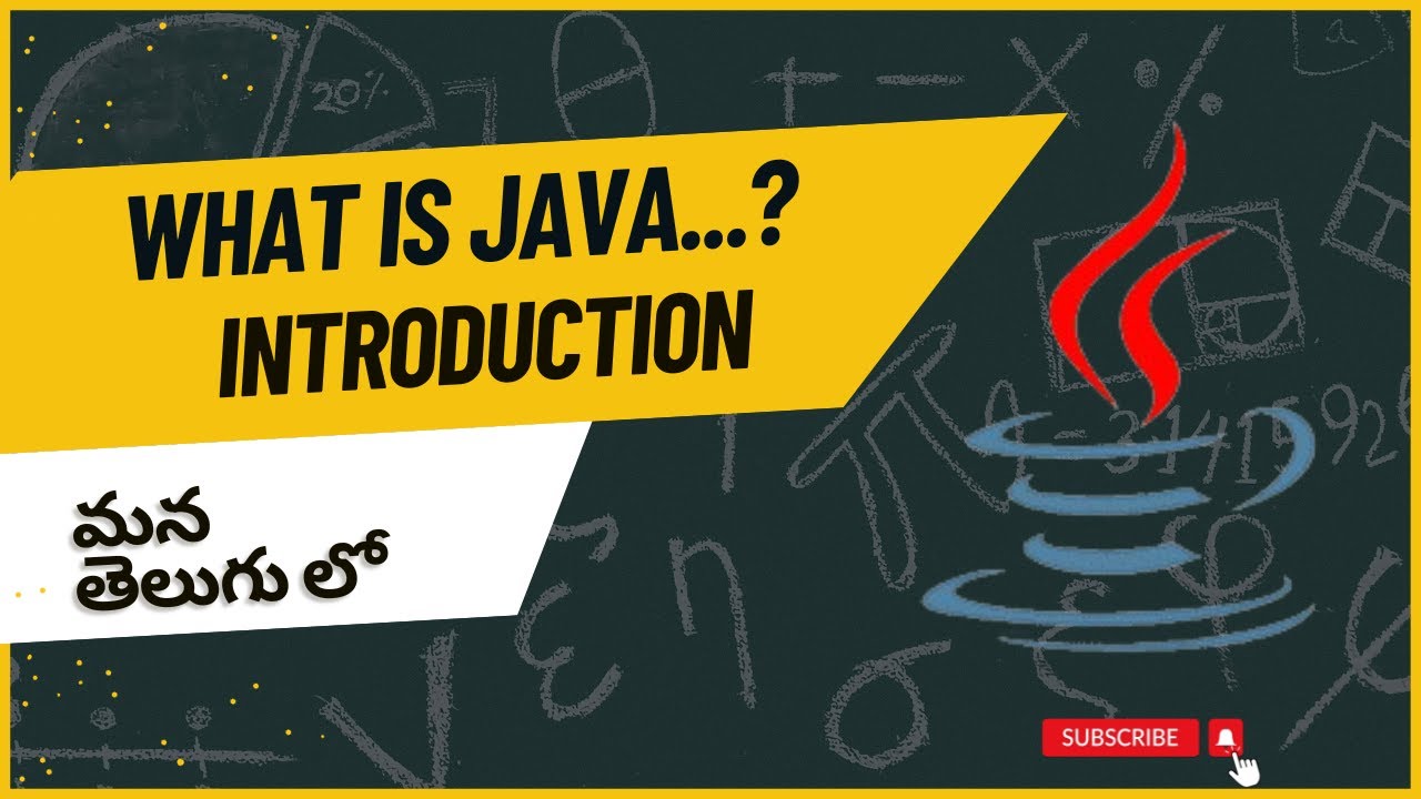 Java Intoduction Java Telugu Tutorial Java Youtube