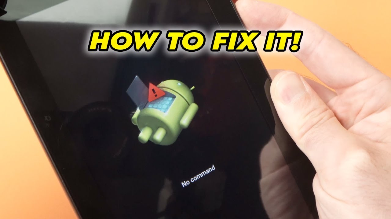 Android Tablet How To Fix No Command Error Youtube