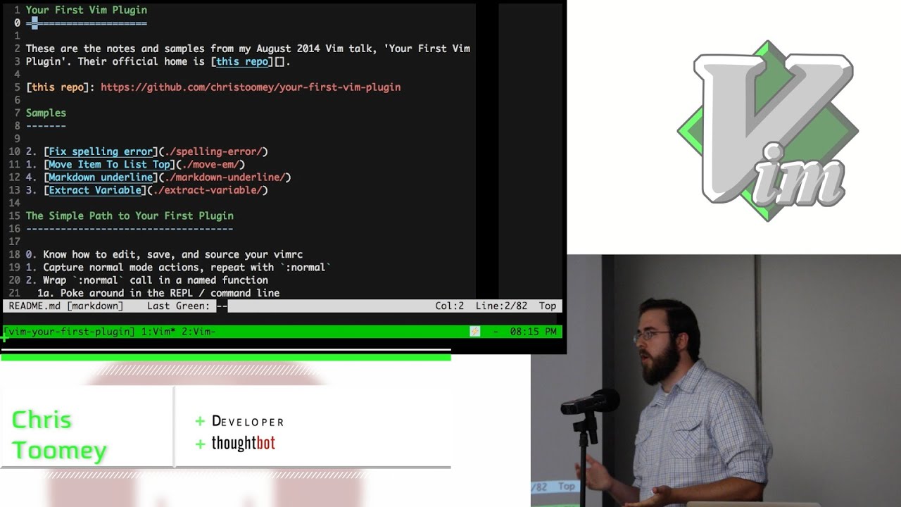Your First Vim Plugin Youtube
