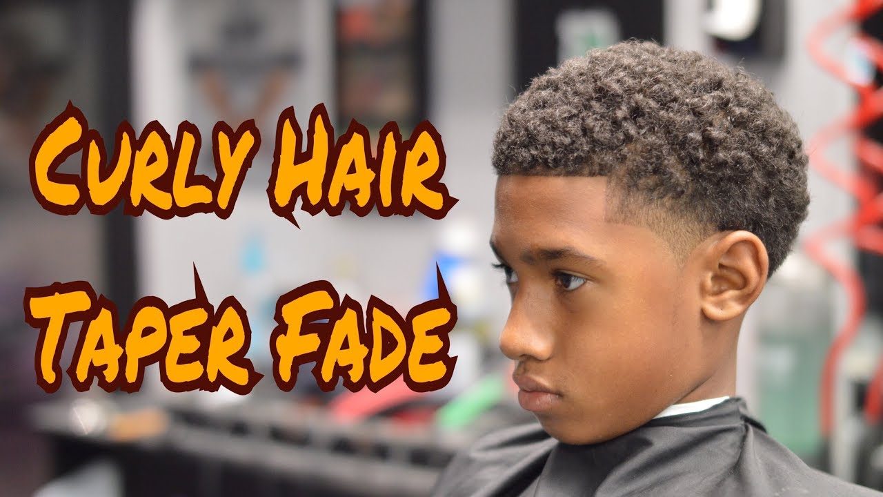 Barber Tutorial Curly Top Taper Fade Youtube