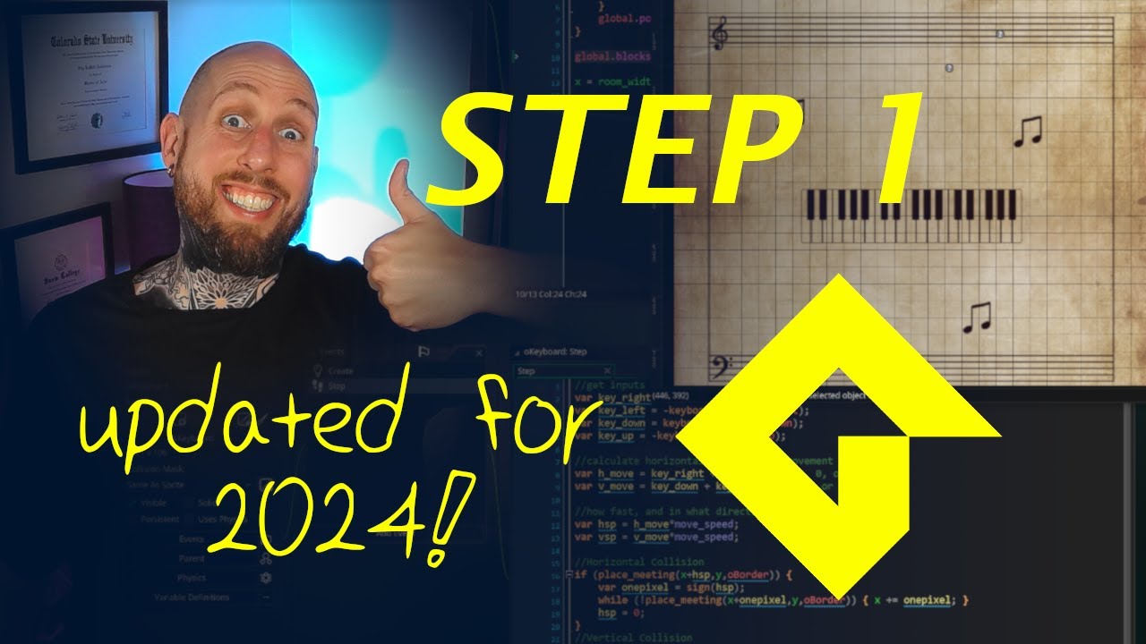 Learning Gamemaker In 3 Steps Step 1 Basic Game And Graphics Youtube