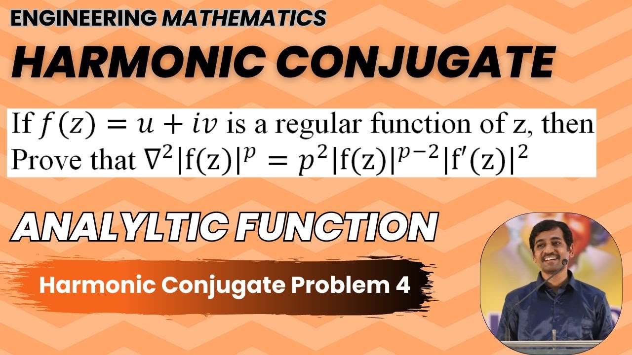 Harmonic Conjugate Problem 3 Analytic Functions Engineering Maths