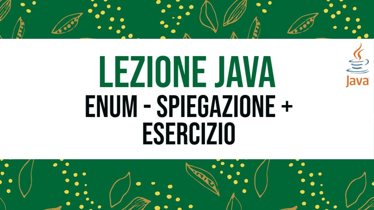 Java Capire Le Enum Spiegato Facile Youtube