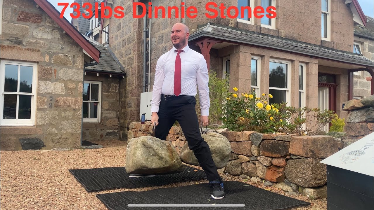 733lbs 332kg Dinnie Stones Scottish Historic Stone Lifting Youtube