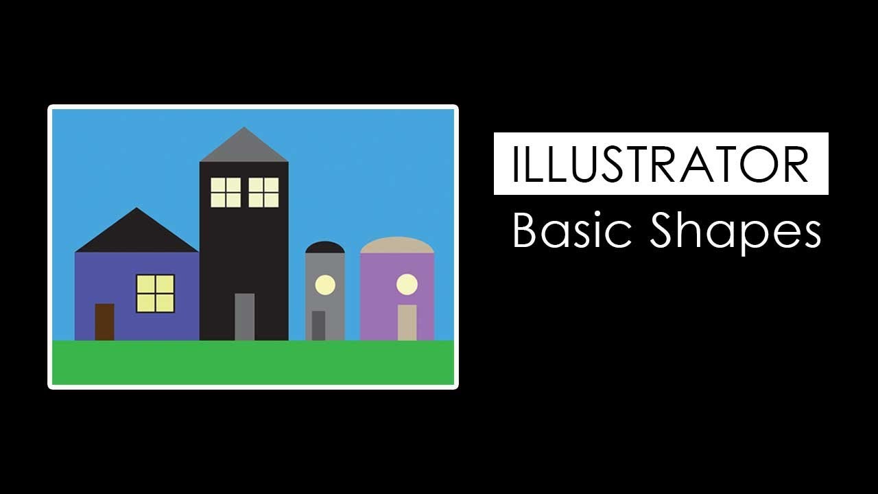 Illustrator Basic Shapes Tutorial Youtube