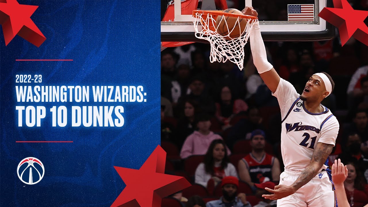 Washington Wizards Top 10 Dunks Of The 2022 23 Season Youtube