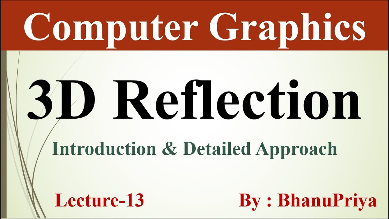 3d Reflection In Computer Graphics Computer Graphics Tutorial By