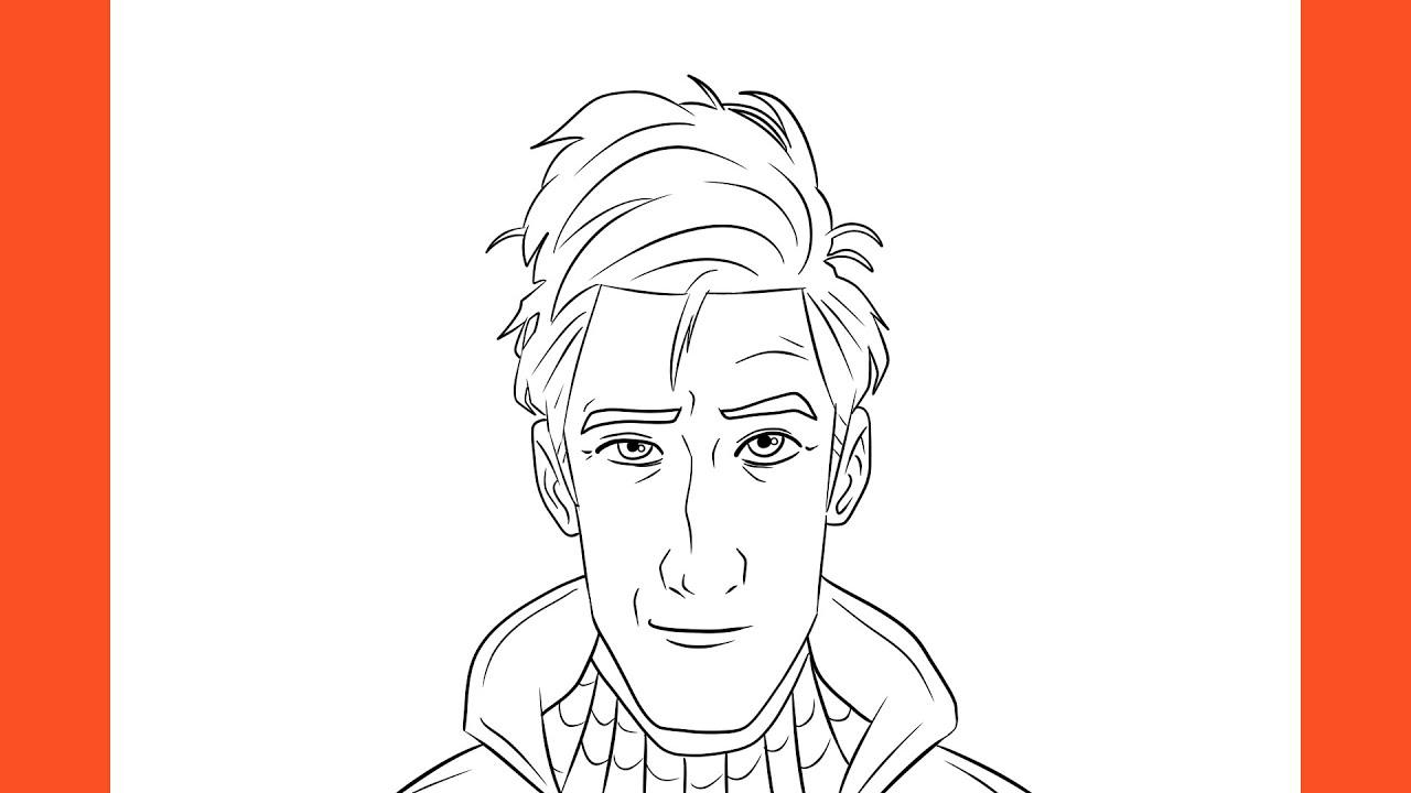 How To Draw Peter B Parker Spiderman Youtube