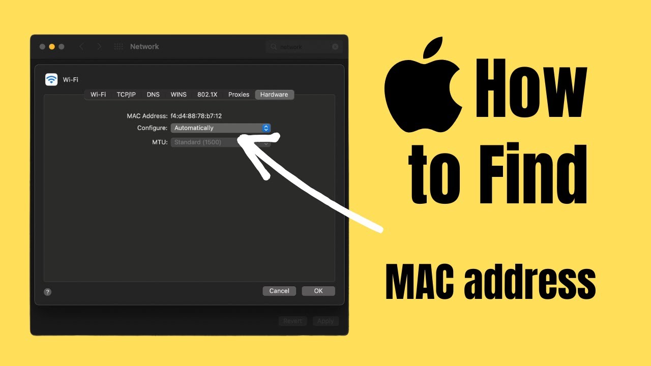 How To Find Mac Address On A Macbook Youtube