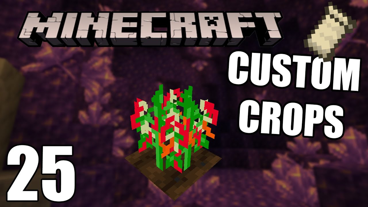Minecraft But We Add Custom Crops To The Game Youtube