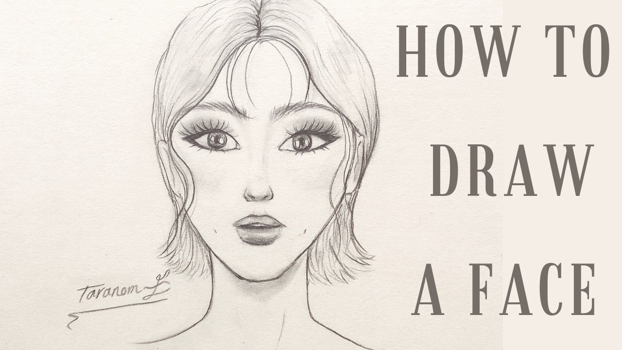 How To Draw A Face Tutorial Youtube