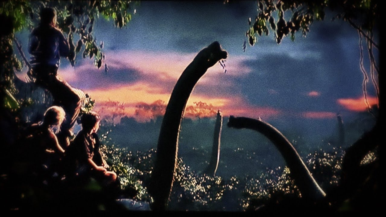 Jurassic Park Singing With The Brachiosaurus Scene Youtube