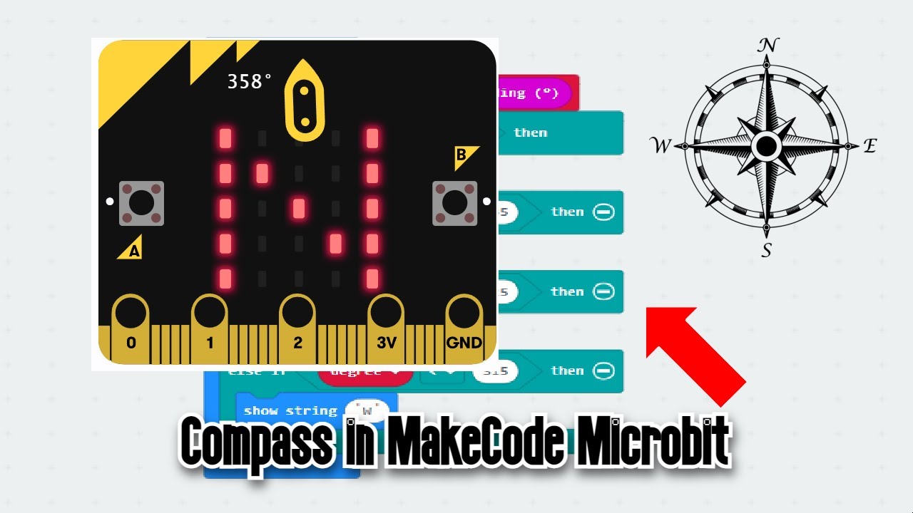 How To Make A Compass In Makecode Microbit Youtube
