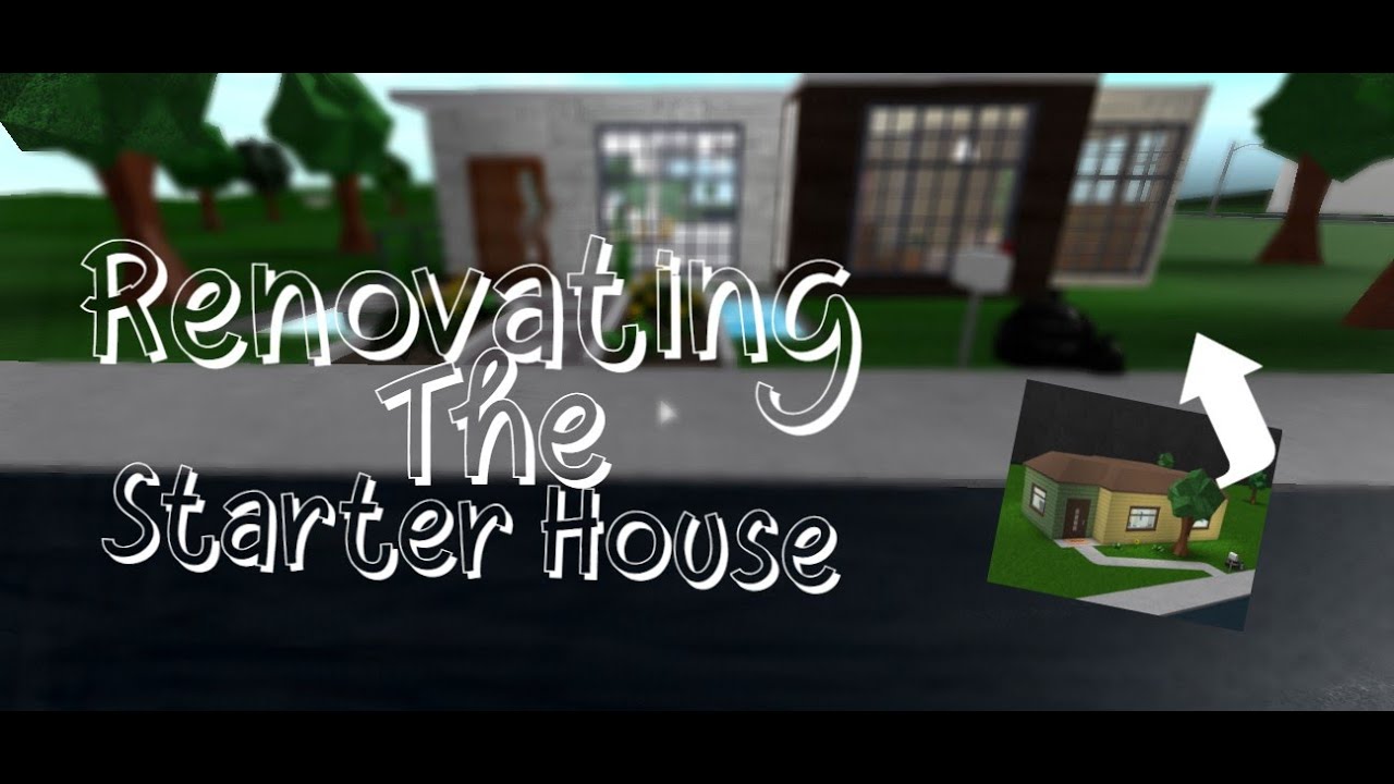 Renovating The Bloxburg Starter House Roblox Bloxburg Youtube