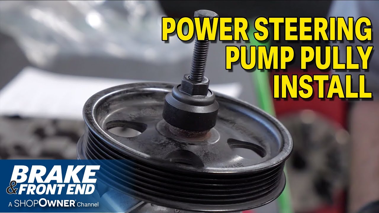 How To Install A Power Steering Pump Pulley Detroit Chinatown