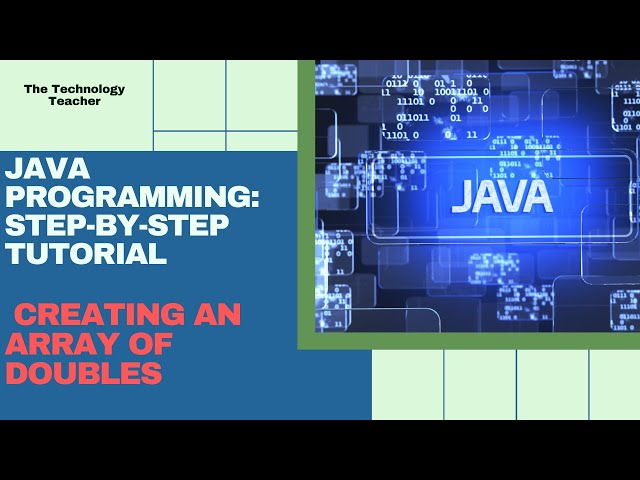 Java Programming Tutorial 33 Intro To Arrays How To Insert An