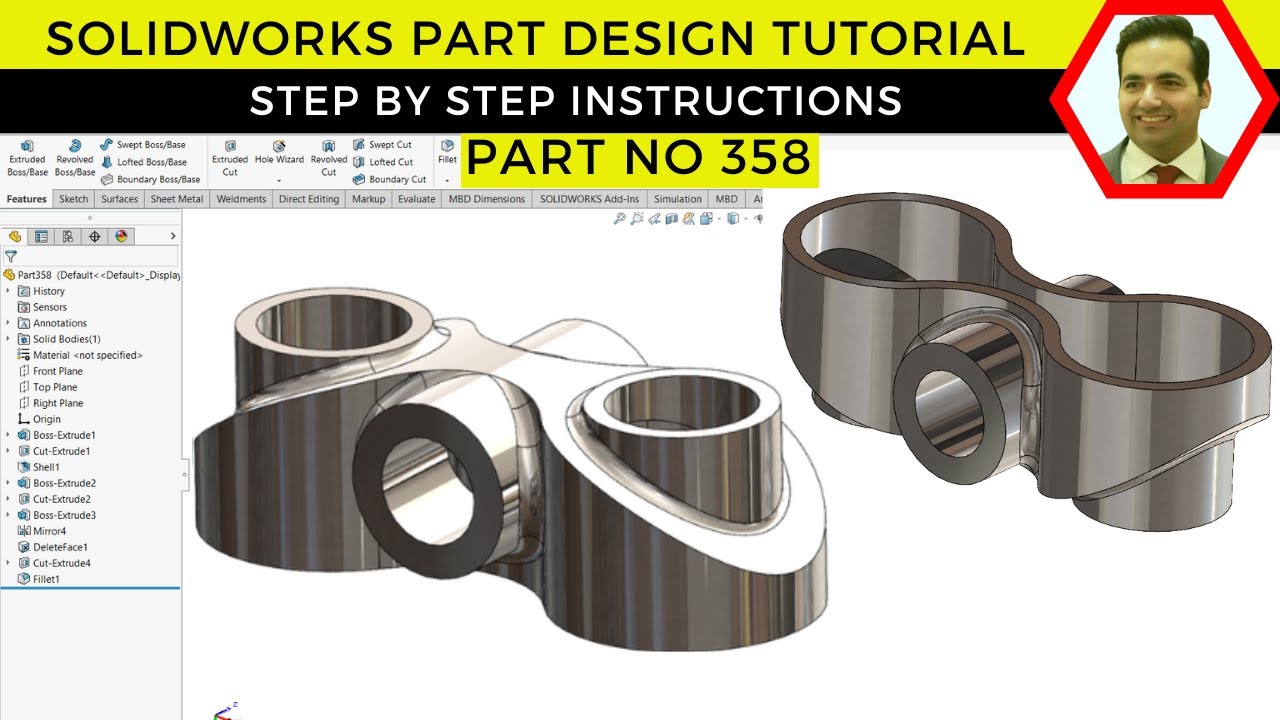 Solidworks Part Design Tutorial Step By Step 3d Modeling Guide Part