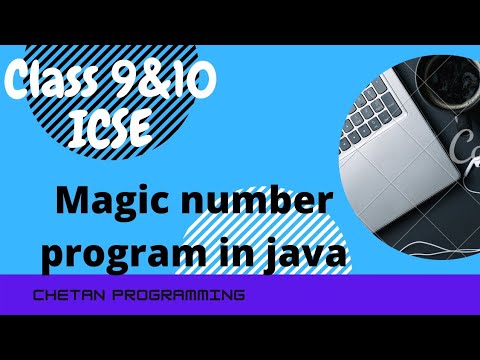 Magic Number Program In Java Class 9 10 Icse Chetan Programming