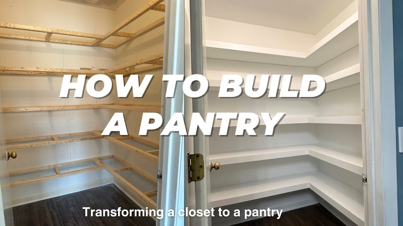 Easy Pantry Shelving Ideas Basic Pantry Turned Pretty Butler S Pantry